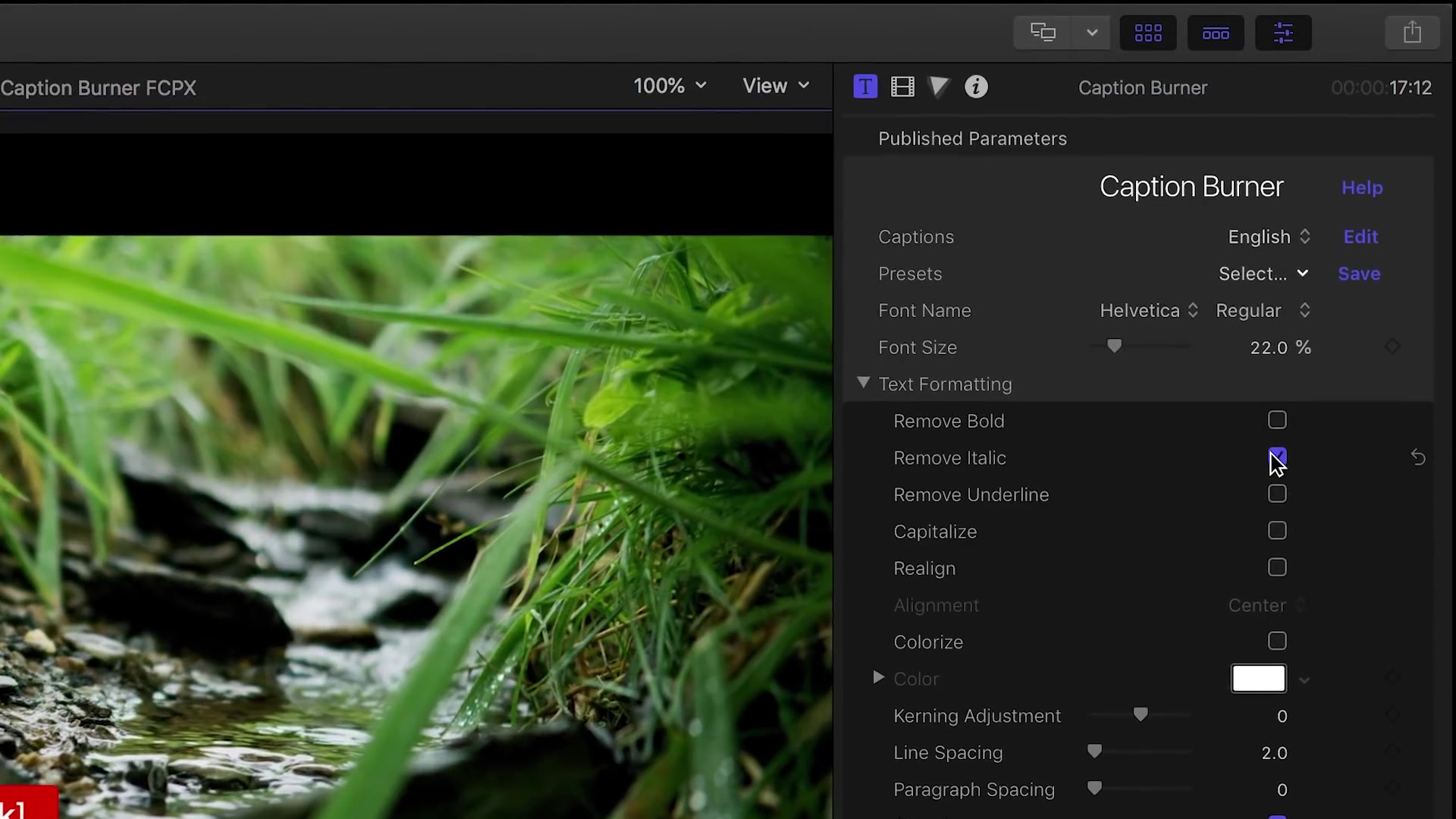 中文版FCPX/AE/PR视频字幕刻录插件,可自动生成导入编辑VTT/SRT...