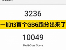 一加13首个GB6跑分出来了,骁龙8 Gen4单核3236,多核10049。iPhone...