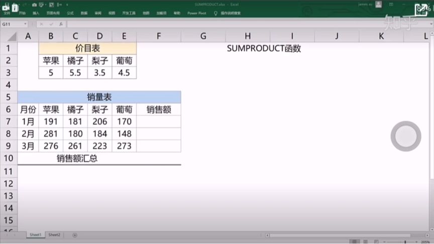 SUMPRODUCT的正确使用方法