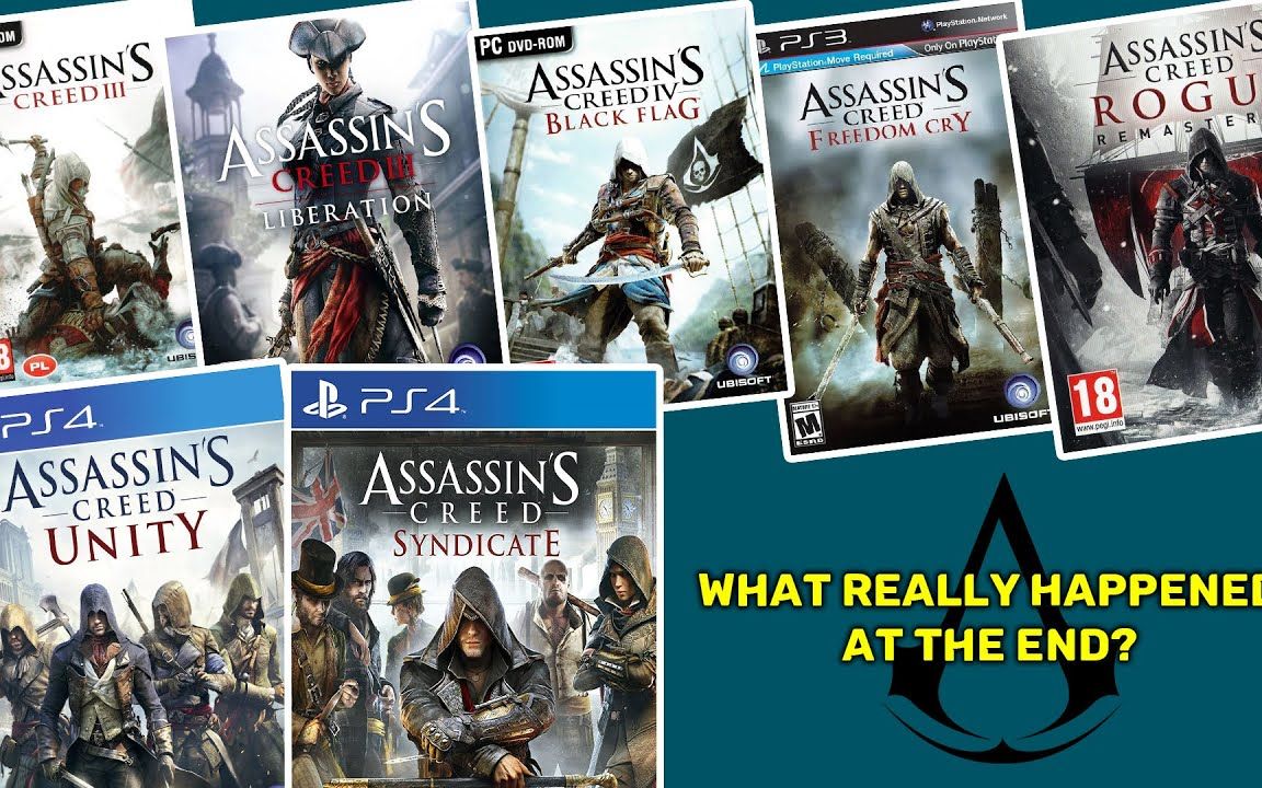 【4K收藏级】刺客信条 | 盘点3代,黑旗,叛变,大革命以及枭雄的结尾_...