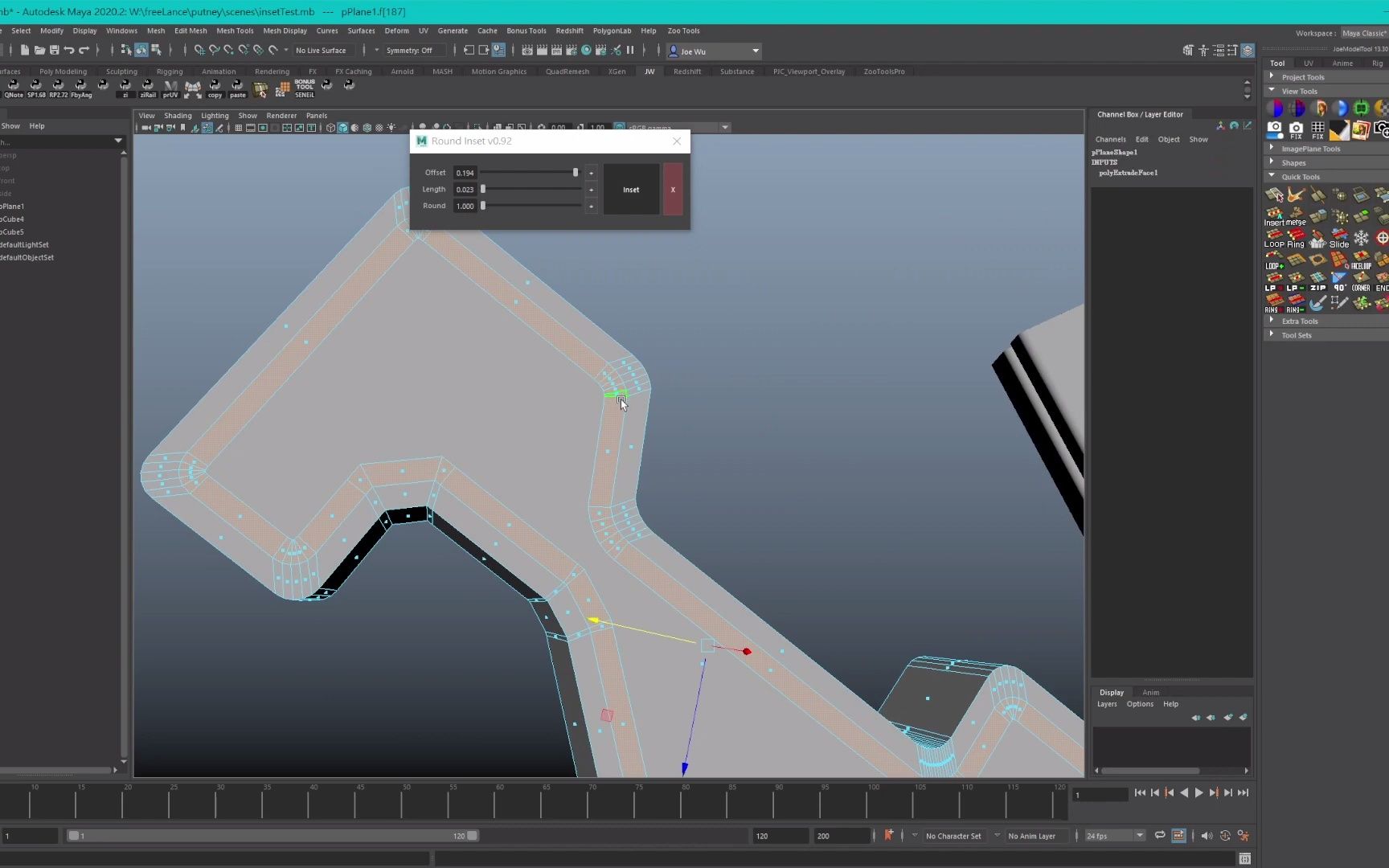 (插件分享出来了)Maya Poly 工具研发 - 圆形插图 - 第二部分