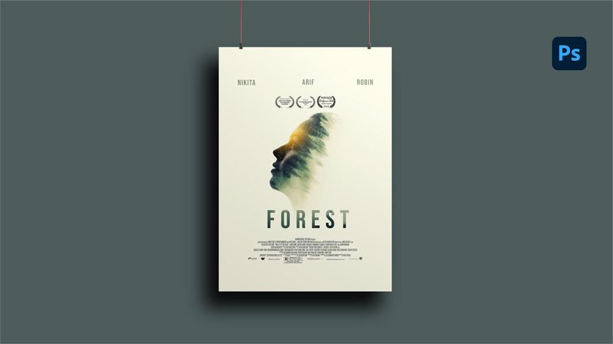 Photoshop 电影海报教程---快速制作封面海报