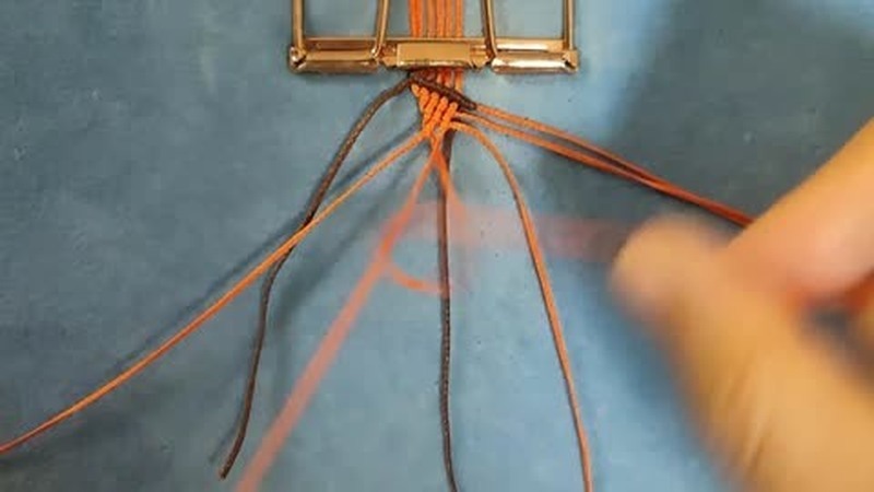 手工编绳 编绳教程 编织教程 手工编织 简单手绳编织