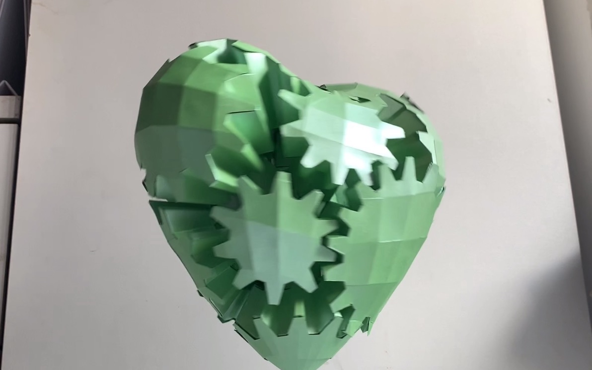 【纸模】 机械齿轮心制作流