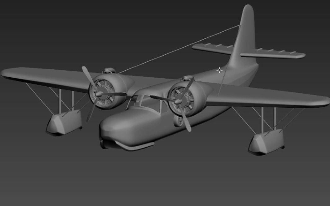 3Dmax次时代飞机建模制作,零基础萌新入门学习必备教程