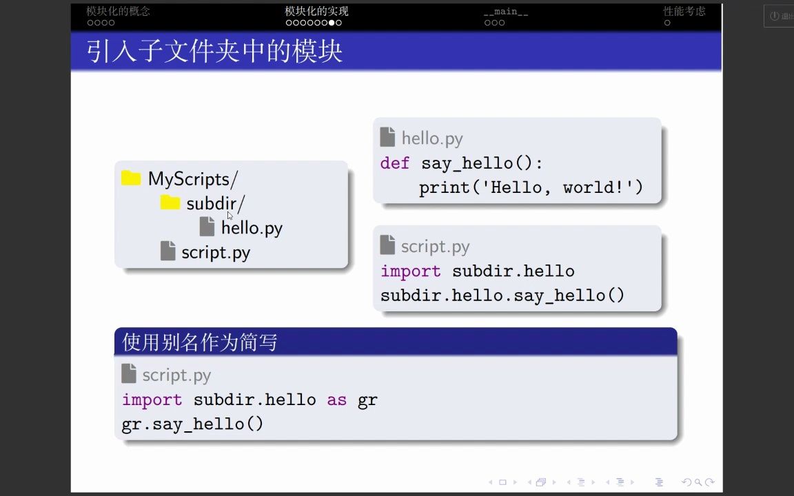 7.4 引入子文件夹中的包