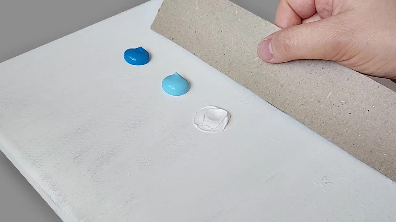 在盒子纸上画白桦树的最简单方法/适合初学者的丙烯画--