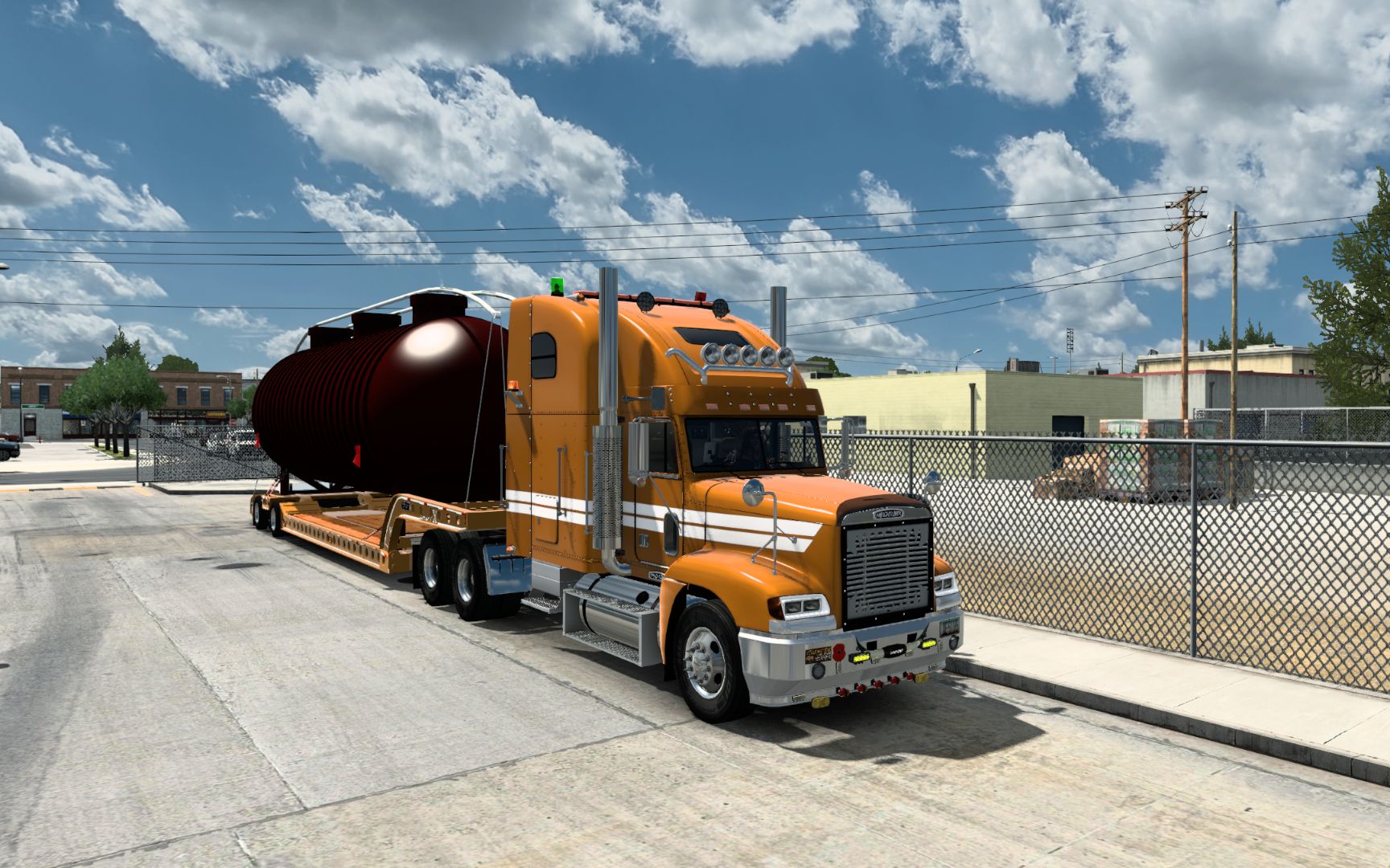 美国卡车模拟驾驶福莱纳FLD运输油罐亚利桑那州-加利福尼亚州