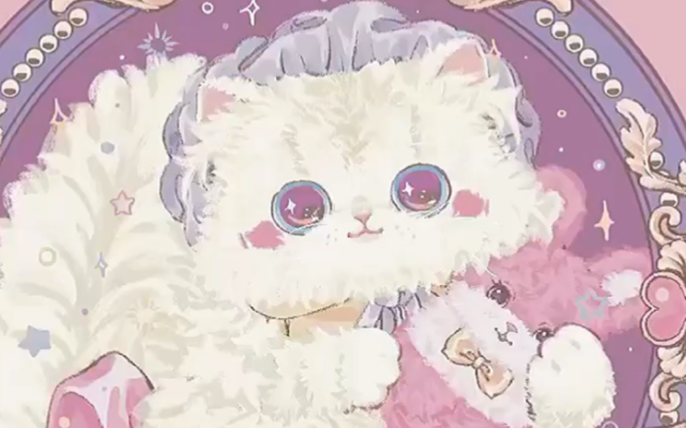 毛茸茸的猫咪怎么画