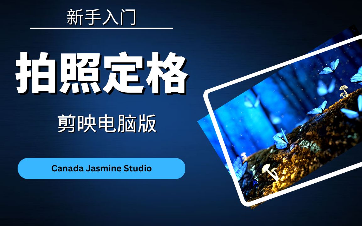 【剪映新手入门】唯美拍照定格效果 超级简单一学就会