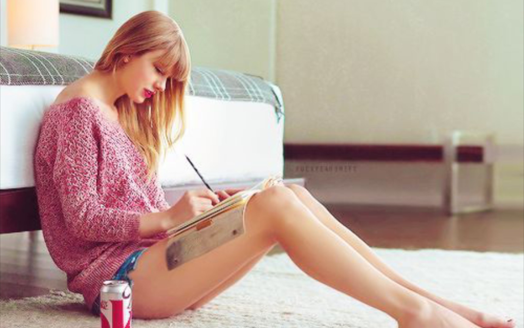你见过霉霉Taylor Swift和她载满创作灵感的日记本咩?