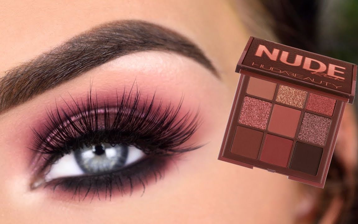 【AngelaBright】烟熏眼影教程--使用huda beauty Nude RICH ...