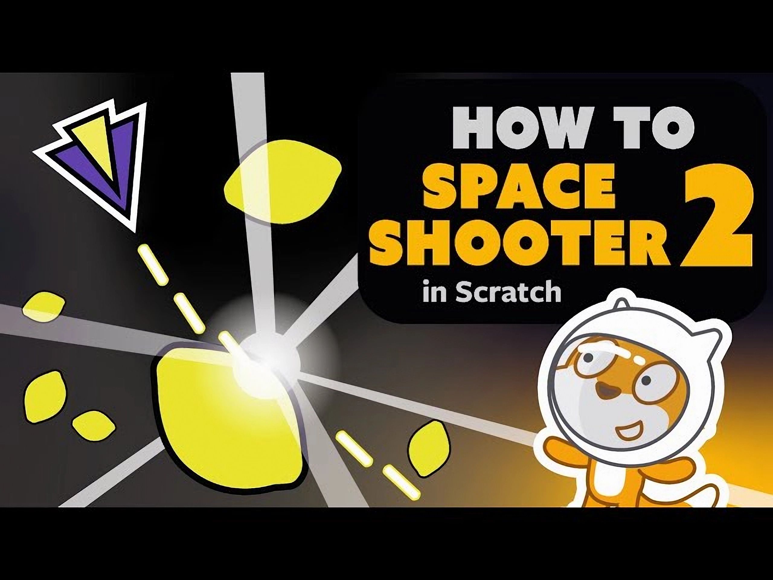 【griffpatch】太空射击游戏ߚ�Part2 敌人碰撞:Scratch Tutorial
