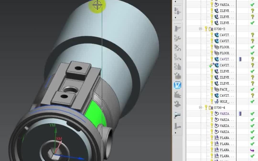 UG编程四轴定轴平面铣编程负余量小技巧