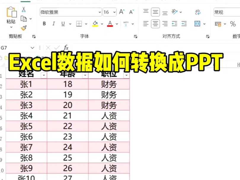 Excel数据如何转换成PPT