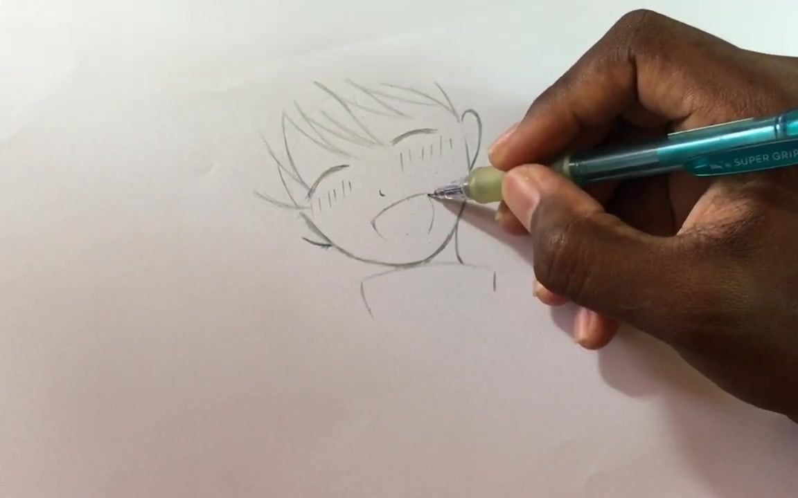 【10分钟纯新人绘画教程】怎样画动漫女孩?