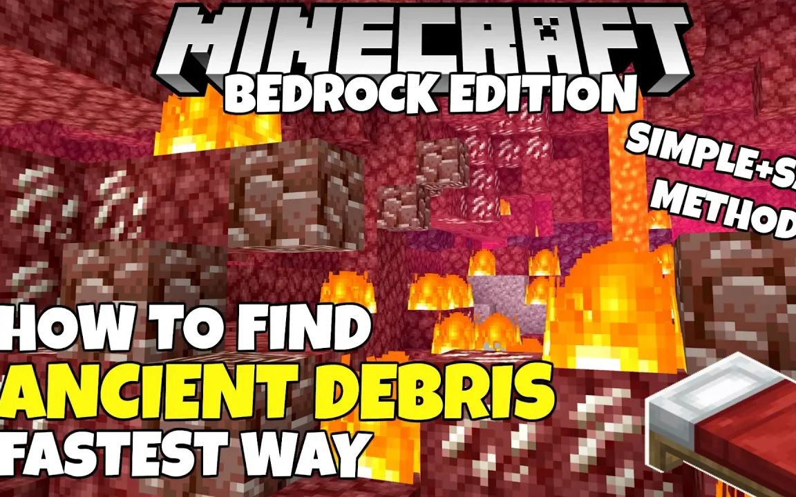 [MCBE] 如何获取远古残骸!最快最简单的方法!丨基岩版 1.16