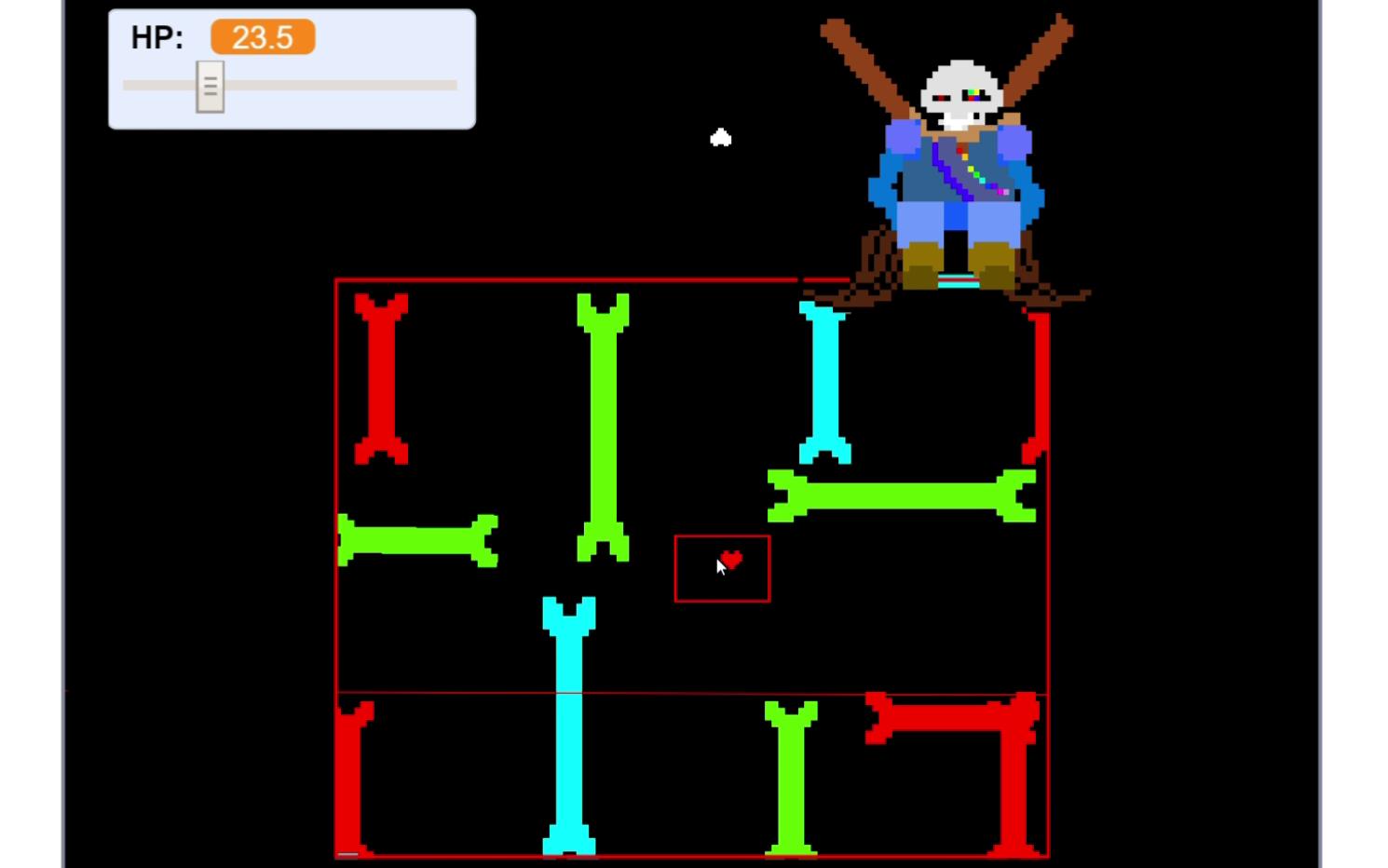 Scratch自制小游戏:传说之下Undertale,大战ink sans_哔哩哔哩bilibili_...