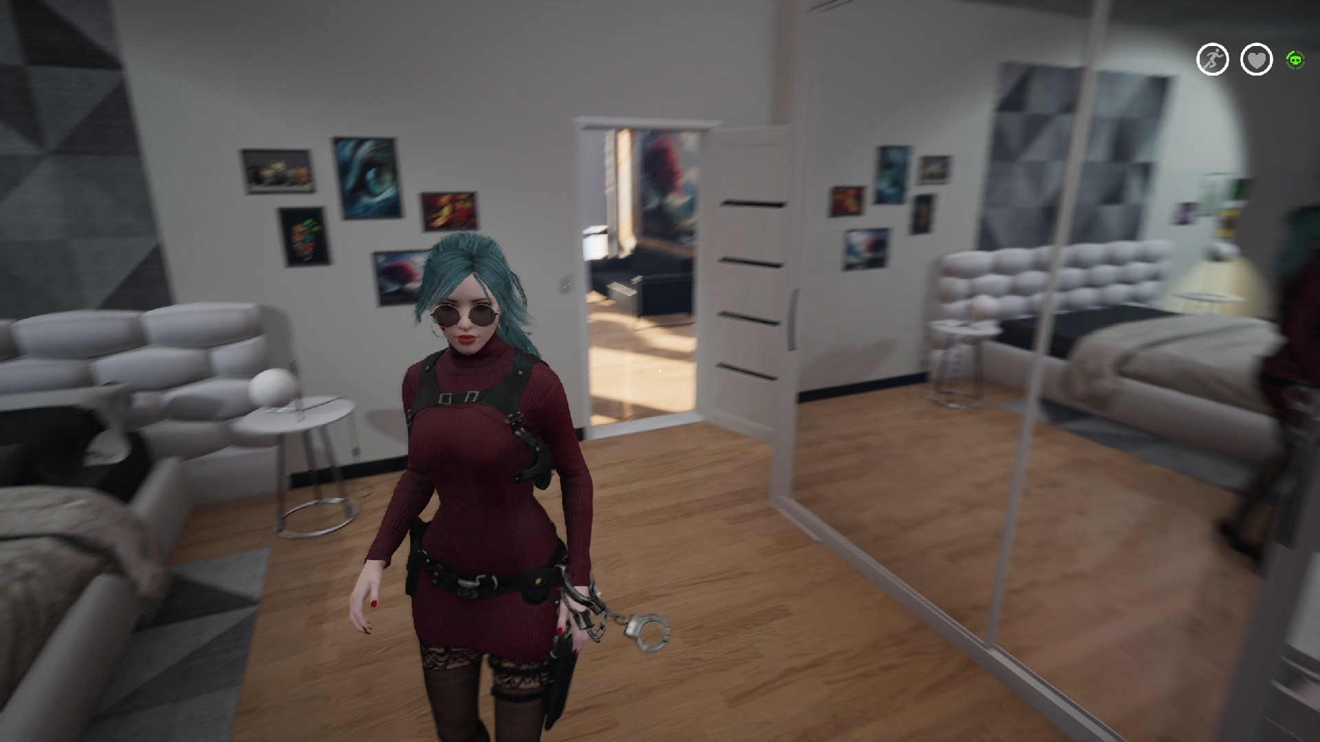 致命解药 自制服装MOD 艾达王红色紧身衣