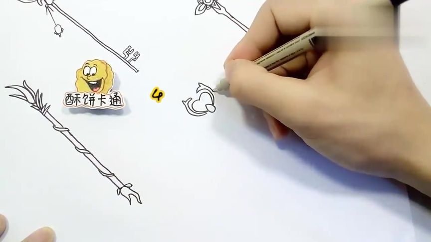 简单好看的4款叶罗丽魔法器简笔画,关键画法简单漂亮谁都喜欢