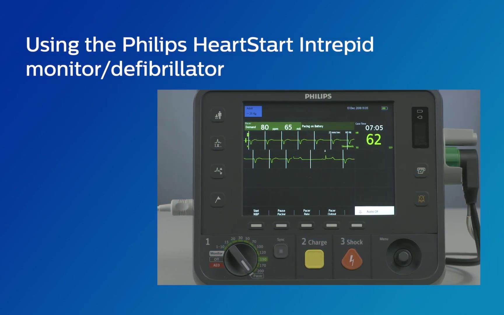 (生肉)飞利浦 HeartStart Intrepid 除颤监护仪使用教学视频 — 1、介绍