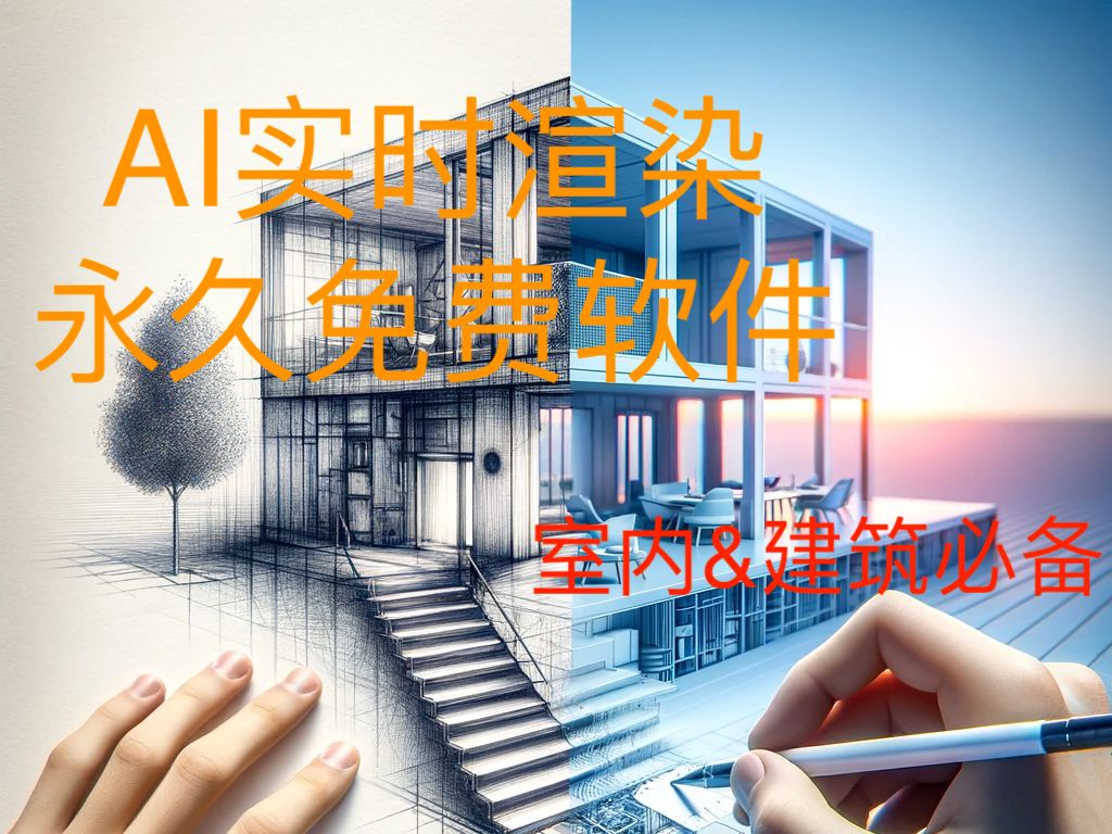 我开发了一款专门给建筑室内设计师的ai实时渲染神器(永久免费)
