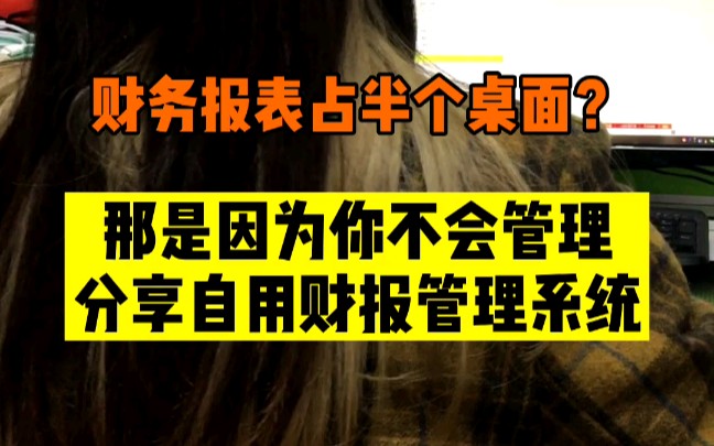 财务报表占半个桌面?那是因为你不会管理,分享自用财报管理系统!