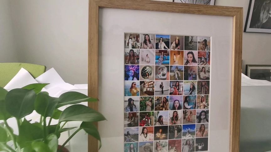 实木照片相框#装饰画 #艺术微喷 #相框