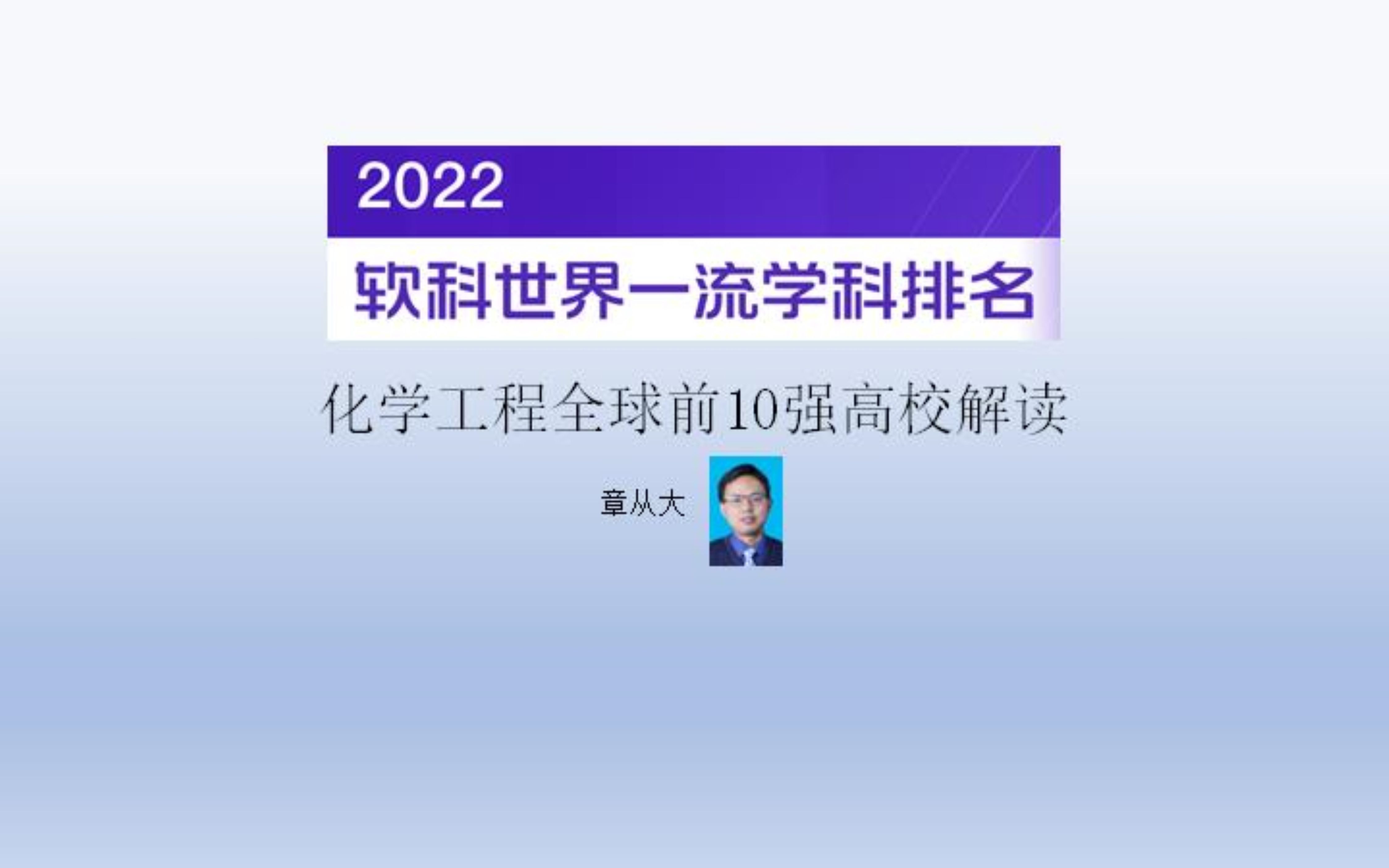 2022化学工程全球前10强高校解读,含清华大学