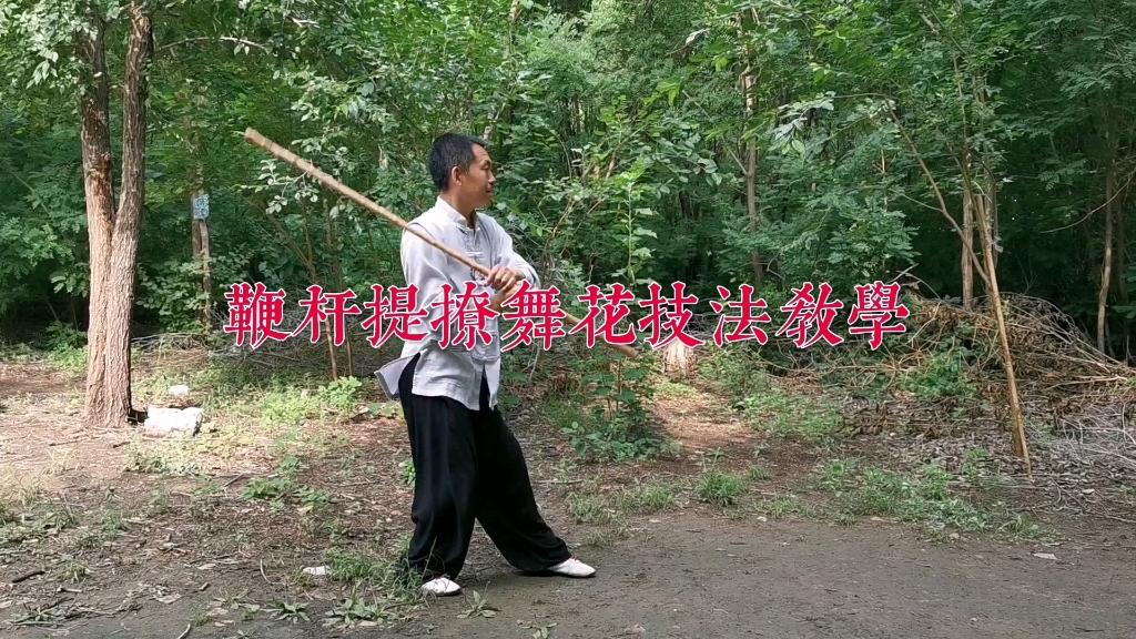 短棍鞭杆提撩舞花技法教学分享