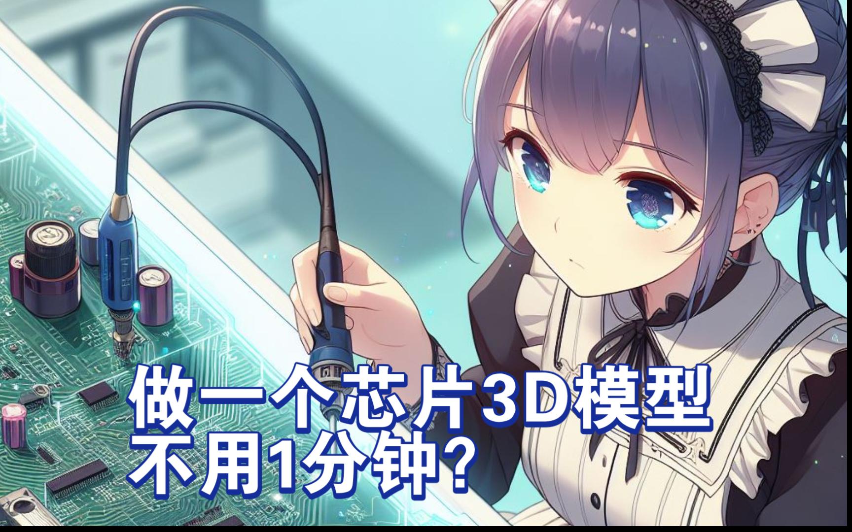 教你用OpenSCAD快速生成芯片3D模型