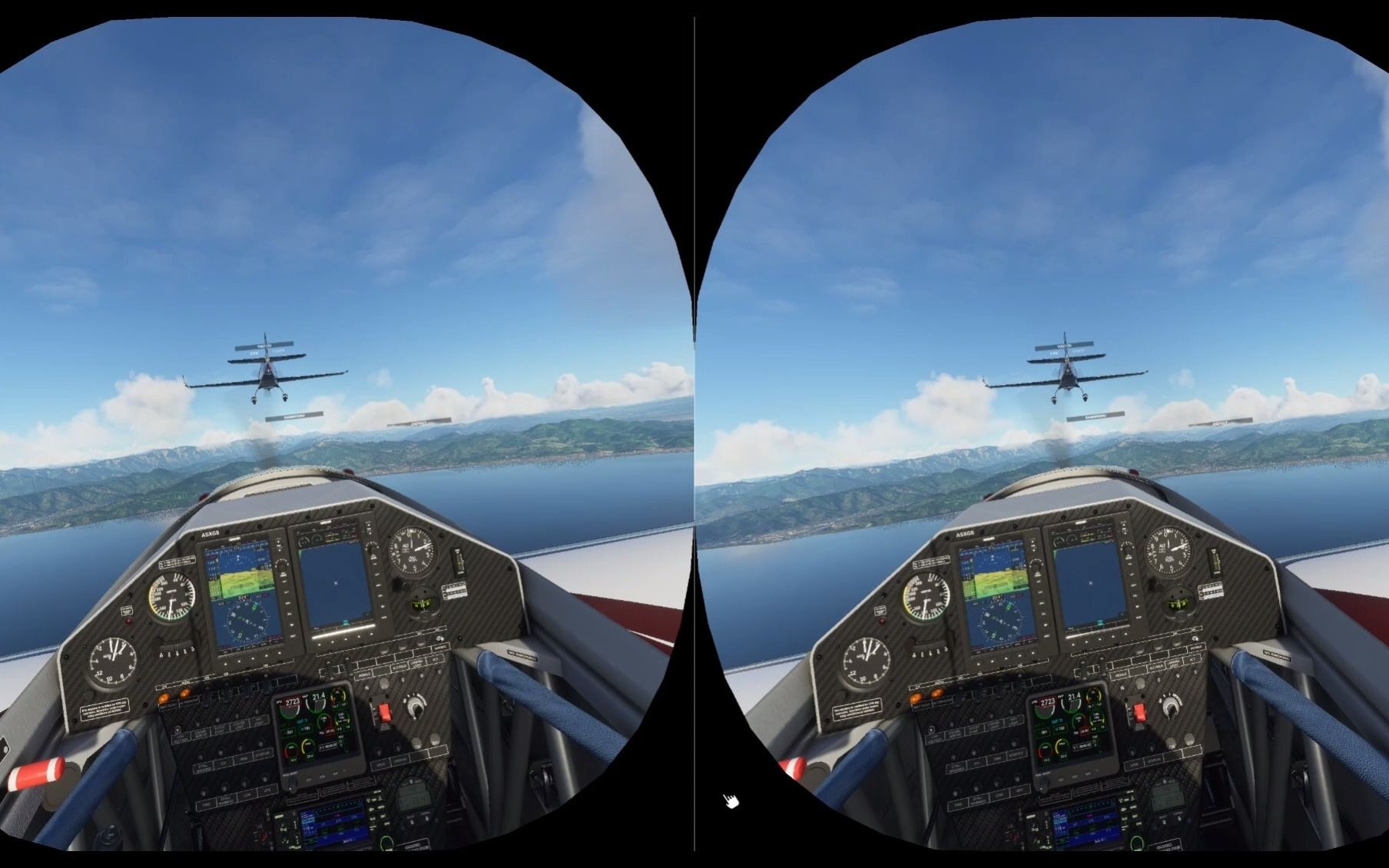 #裸眼VR# 微软模拟飞行2020 试试编队,老油条操作依然犀利