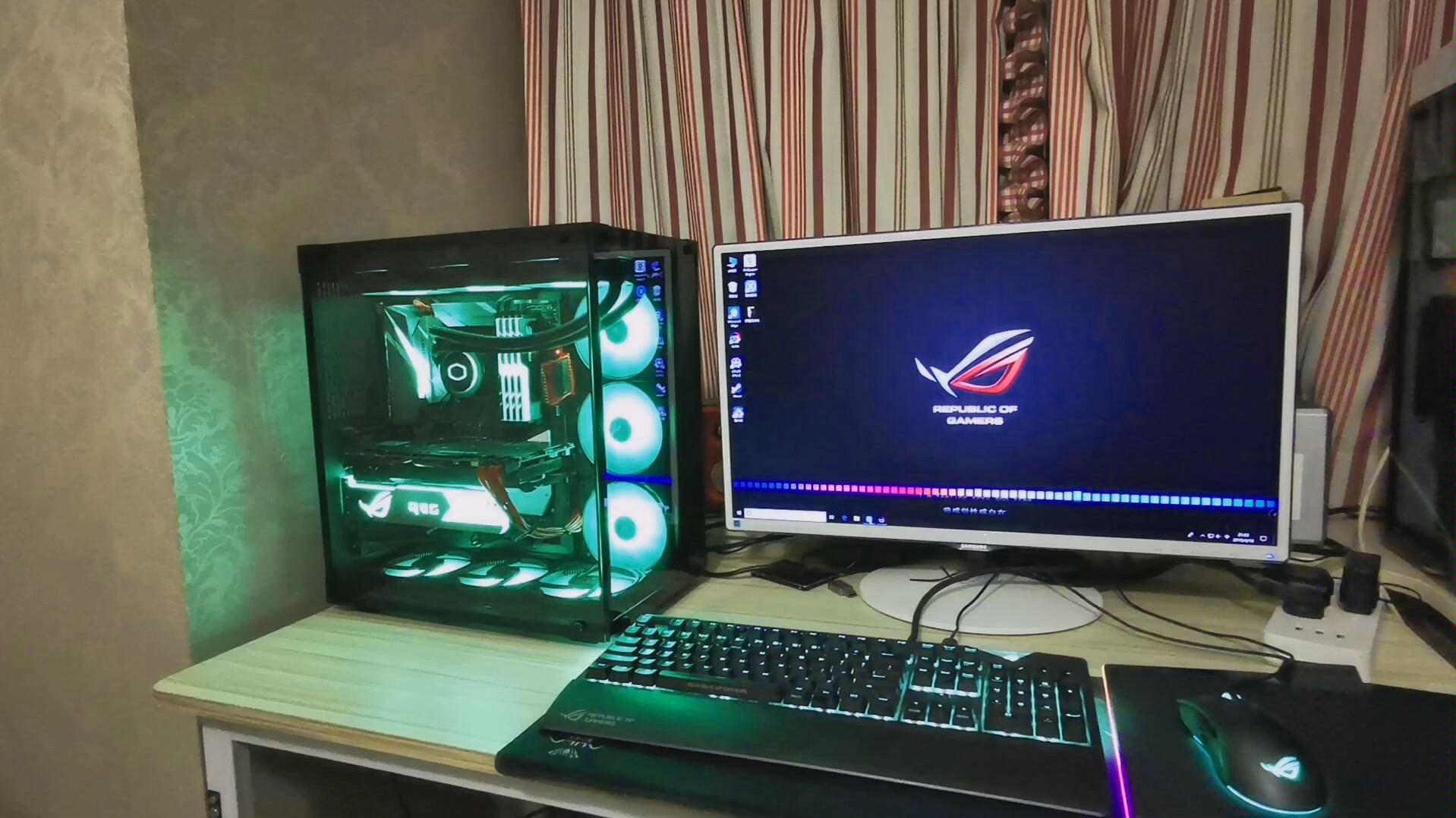 华硕神光同步欣赏 aura sync argb rgb 可编程灯光控制