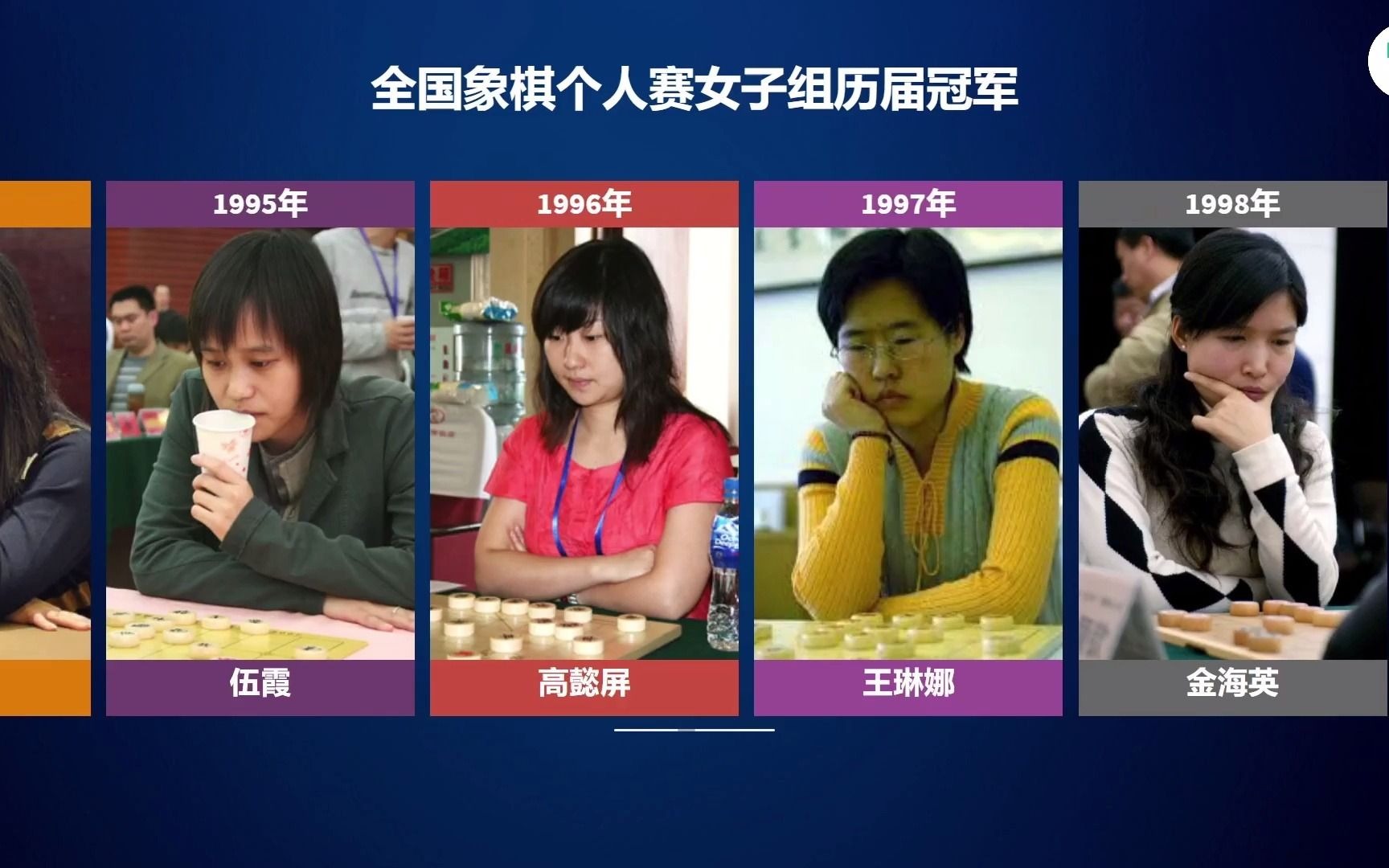 全国象棋个人赛女子组历届冠军,唐丹9冠王历史最多