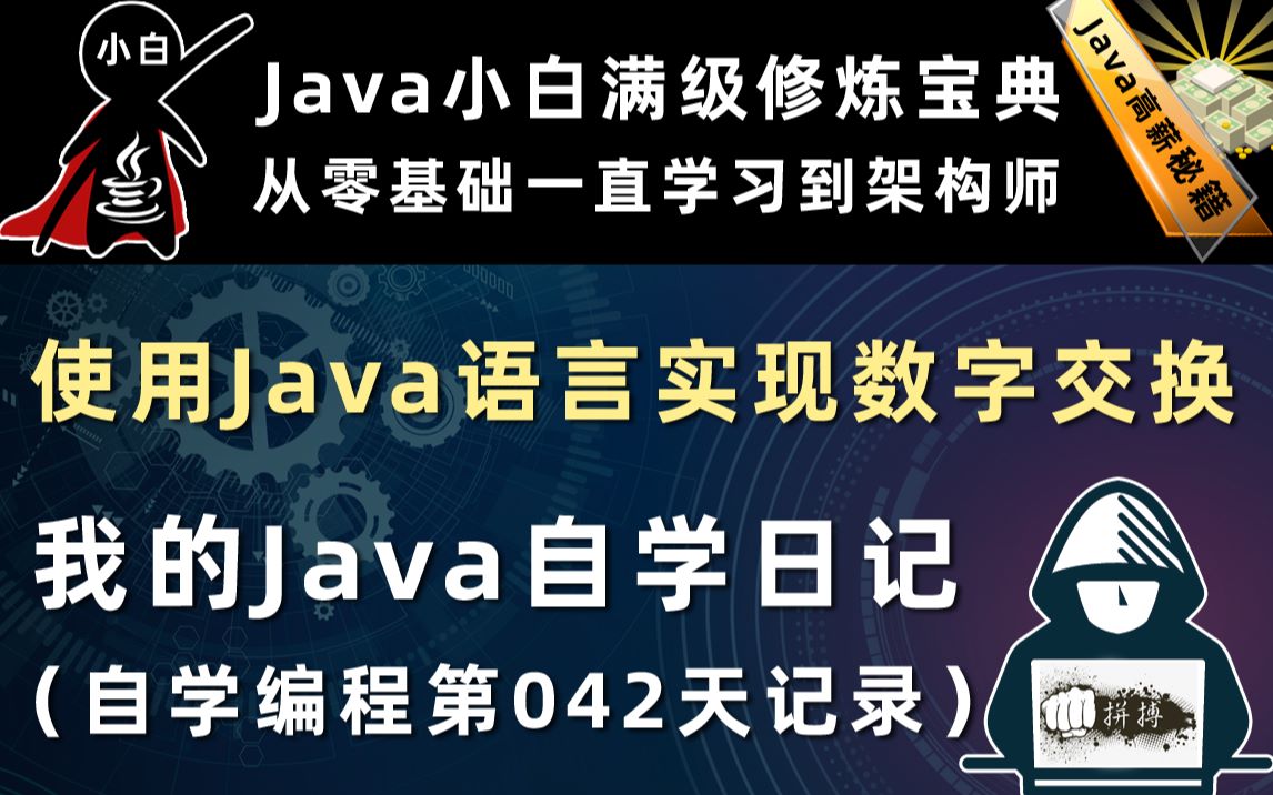 使用Java语言实现数字交换