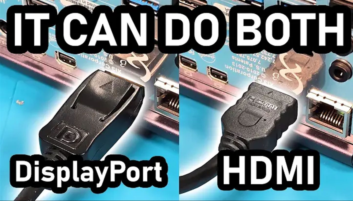 A DisplayPort Port That You Can Plug HDMI Into