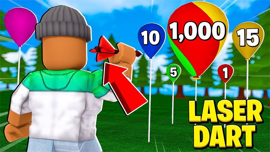 Roblox飞镖模拟器:投掷飞镖大作战!变身超能飞镖大师!小格解说