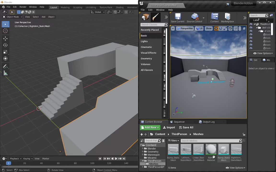 利用blender for ue4导入资产到blender