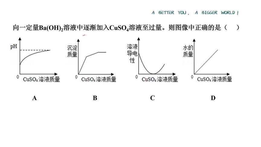氢氧化钡和硫酸铜溶液反应图像问题