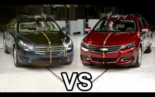 「碰撞测试」2017福特金牛座 VS 2017雪佛兰英帕拉
