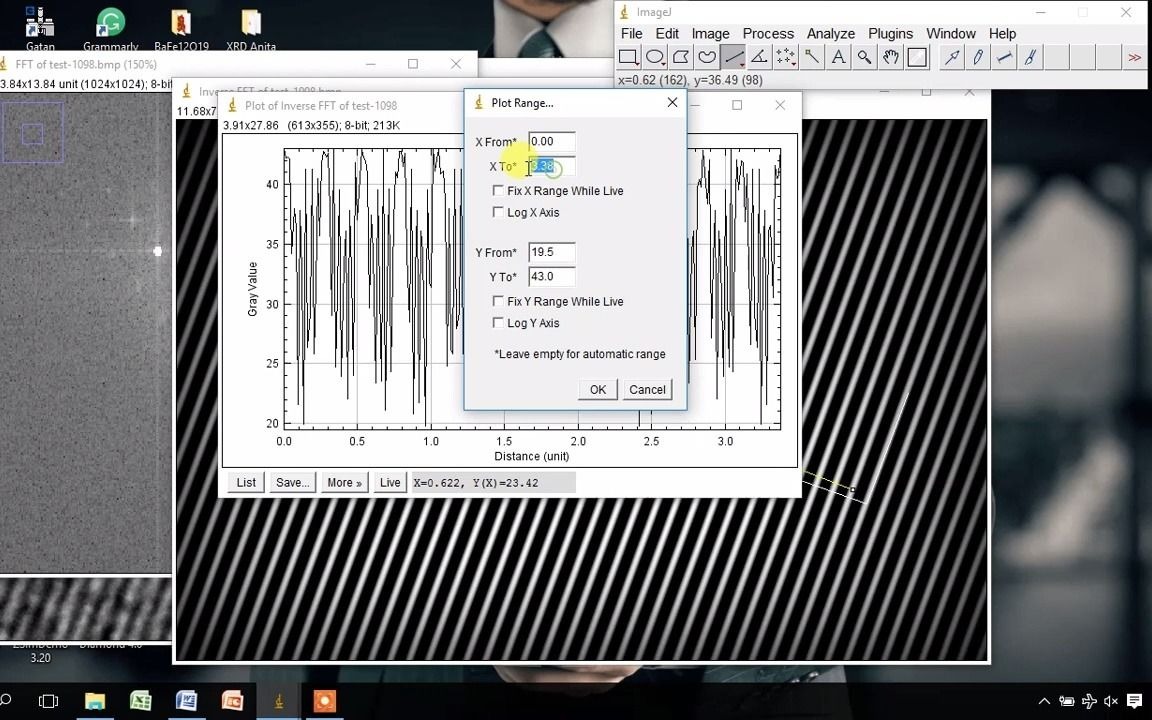 ImageJ 软件计算HRTEM图片的晶格间距