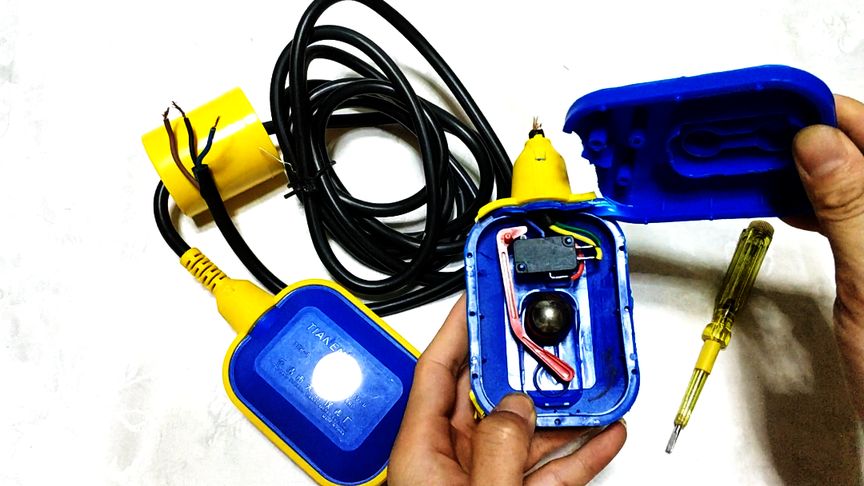 浮球液位开关内部构造是什么原理?很简单,拆解一个浮球来说明!