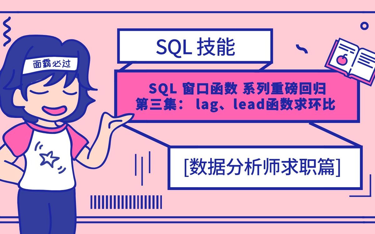 SQL 窗口函数系列重磅回归!第三集: lag、lead函数求增长率(环比、同比)