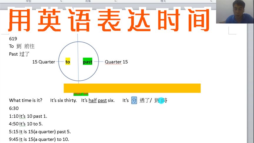 小学英语:时间的表达法 新概念青少1B U20