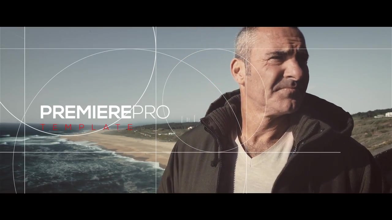 【Pr素材】Pr模板 现代的幻灯片 1分钟15秒