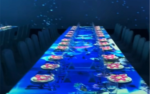 全息海洋餐厅投影沉浸式海洋馆互动场景