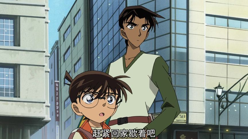 名侦探柯南剧场版侦探们的镇魂歌：柯南,服部联手调查案件