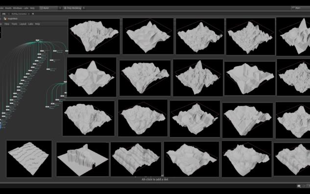 Houdini 地形工具常用节点整理01(文件分享)