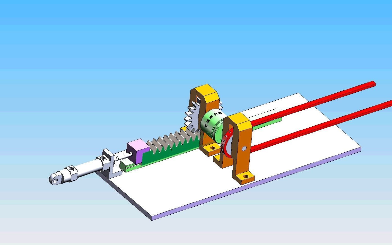 ...电磁离合器实现的任意步进进给机构solidworks composer动画原理展示