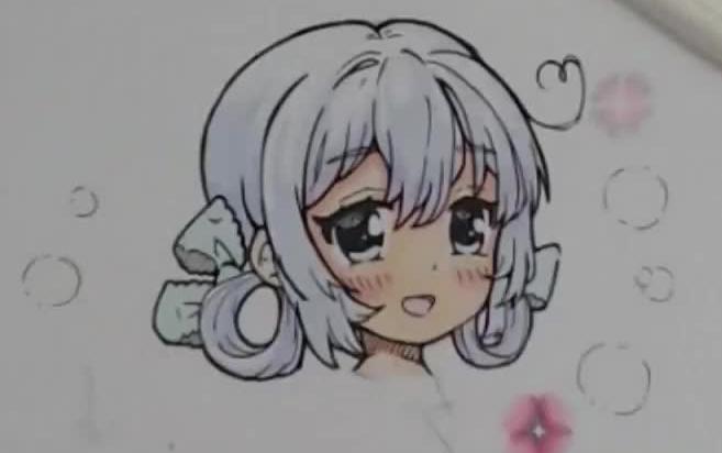 素描q版动漫人头,视频学习~赶紧来吧!